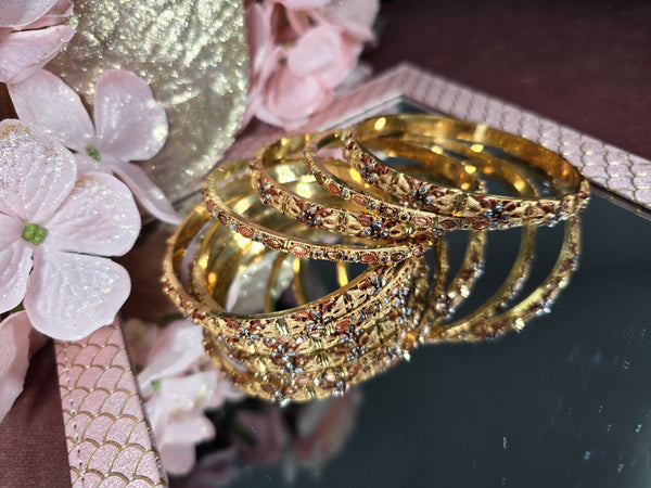 Golden Radiance Bangles – pearlsandpetalsuk